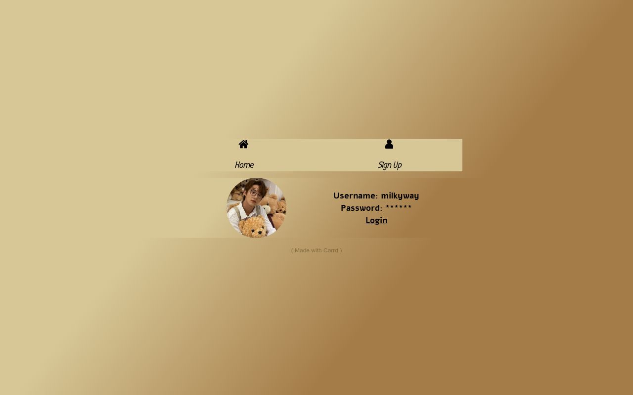 Milky’s Main Carrd